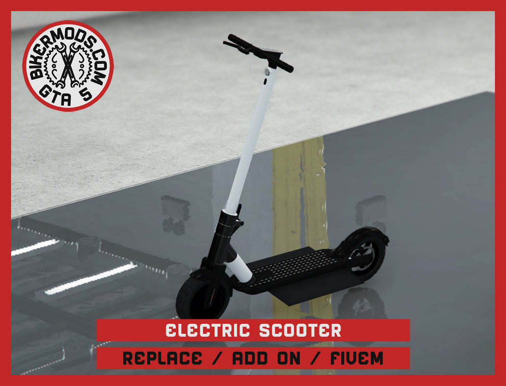 Electric Scooter (Replace / Add On / FiveM) 168k Poly – GTA 5 Bikermods ...