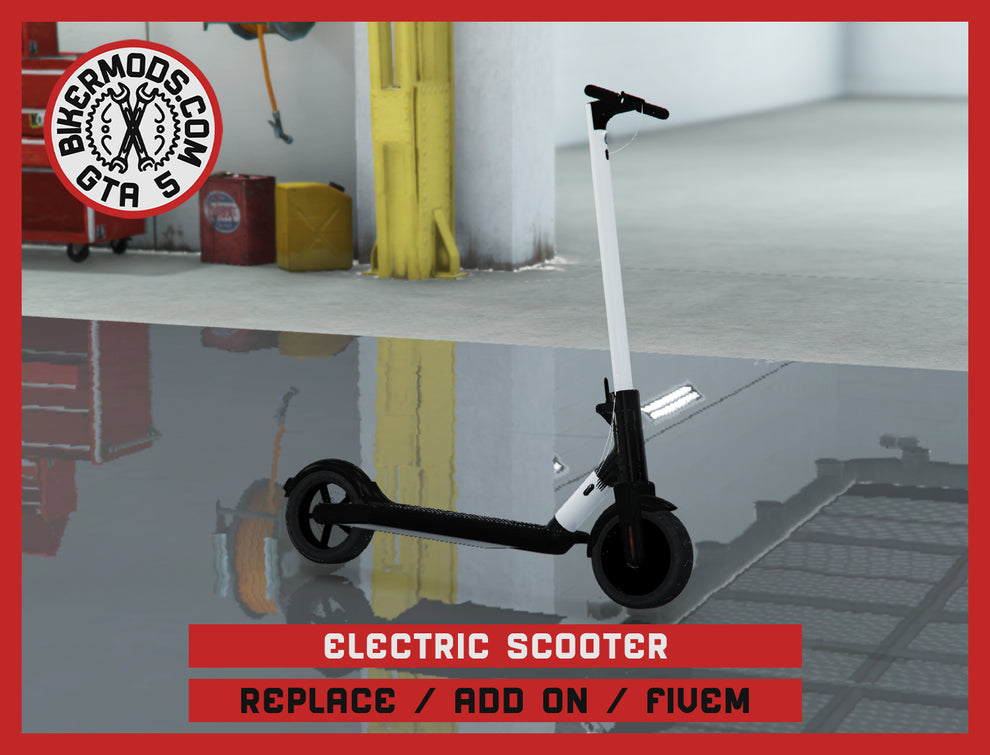 Electric Scooter (Replace / Add On / FiveM) 168k Poly – GTA 5 Bikermods ...